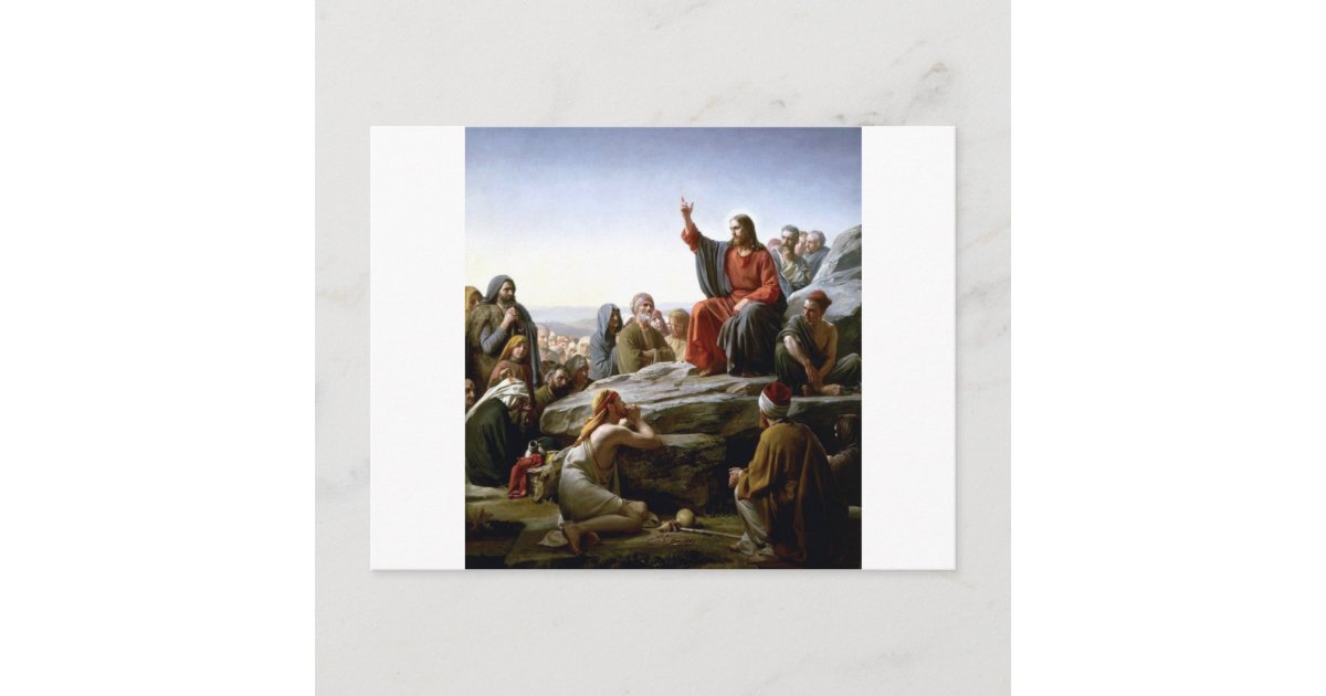 Jesus 's Sermon-on-The-Mount-by-Bloch Postcard | Zazzle