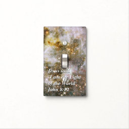 Jesus said "I am the Light.. Light Switch Cover | Zazzle