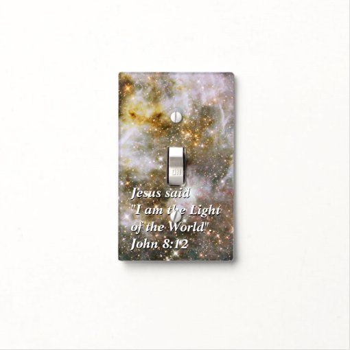 Jesus said "I am the Light.. Light Switch Cover | Zazzle