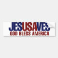 Jesus Saves Bumper Sticker | Zazzle