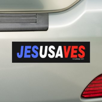 Jesus Saves Bumperstickers Bumper Sticker | Zazzle