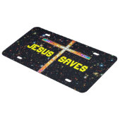 Jesus Saves - cross license plates | Zazzle