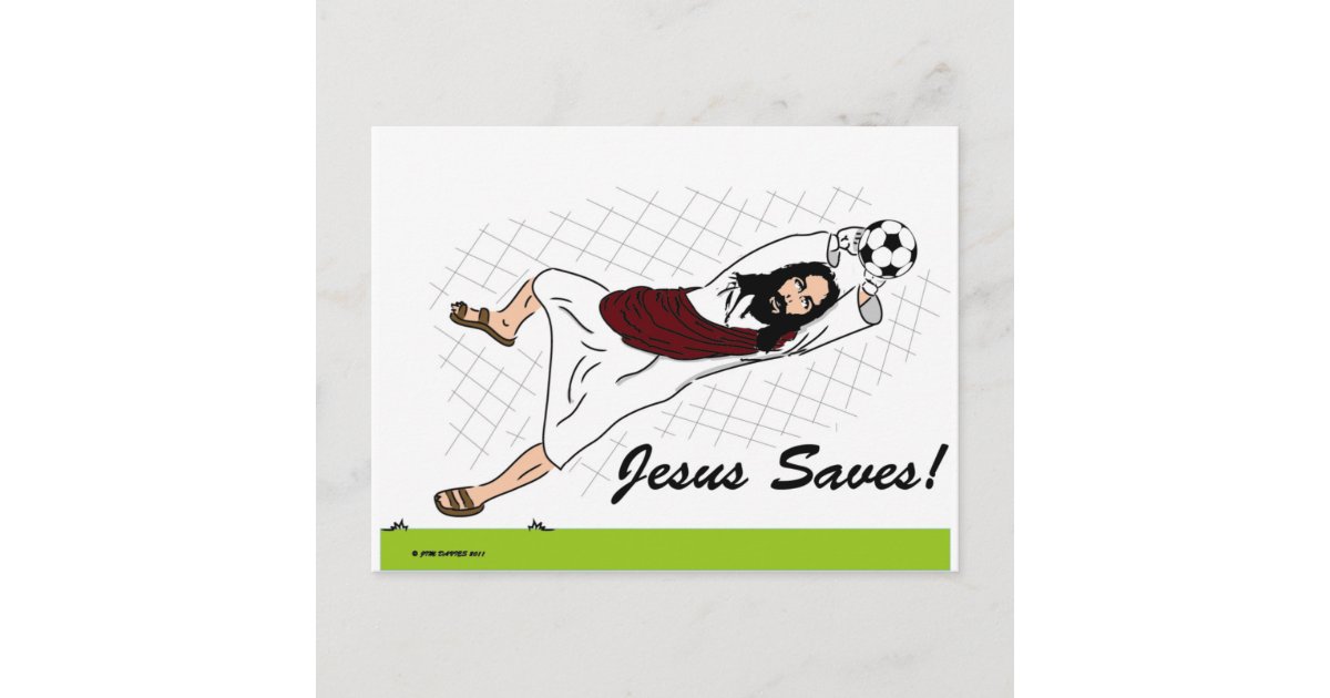JESUS SAVES! POSTCARD | Zazzle