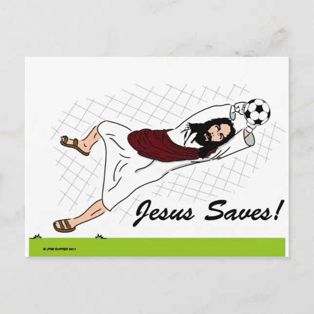 JESUS SAVES! POSTCARD | Zazzle