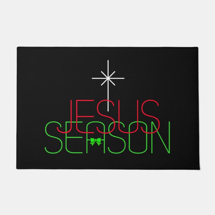 Jesus Season Doormat | Zazzle