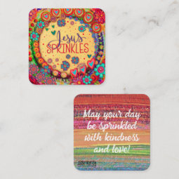 Jesus Sprinkles ~ Inspirivity kindness cards | Zazzle