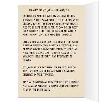 Jesus & St. John the Apostle Prayer | Zazzle