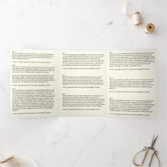 Jesus Surrender Novena Catholic Prayer Tri-Fold Card | Zazzle