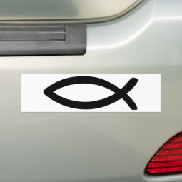 jesus symbol fish bumper sticker | Zazzle
