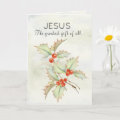 JESUS The Greatest Gift of All John 3:16 Christmas Card | Zazzle