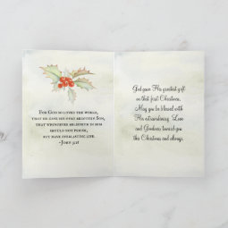 JESUS The Greatest Gift of All John 3:16 Christmas Card | Zazzle