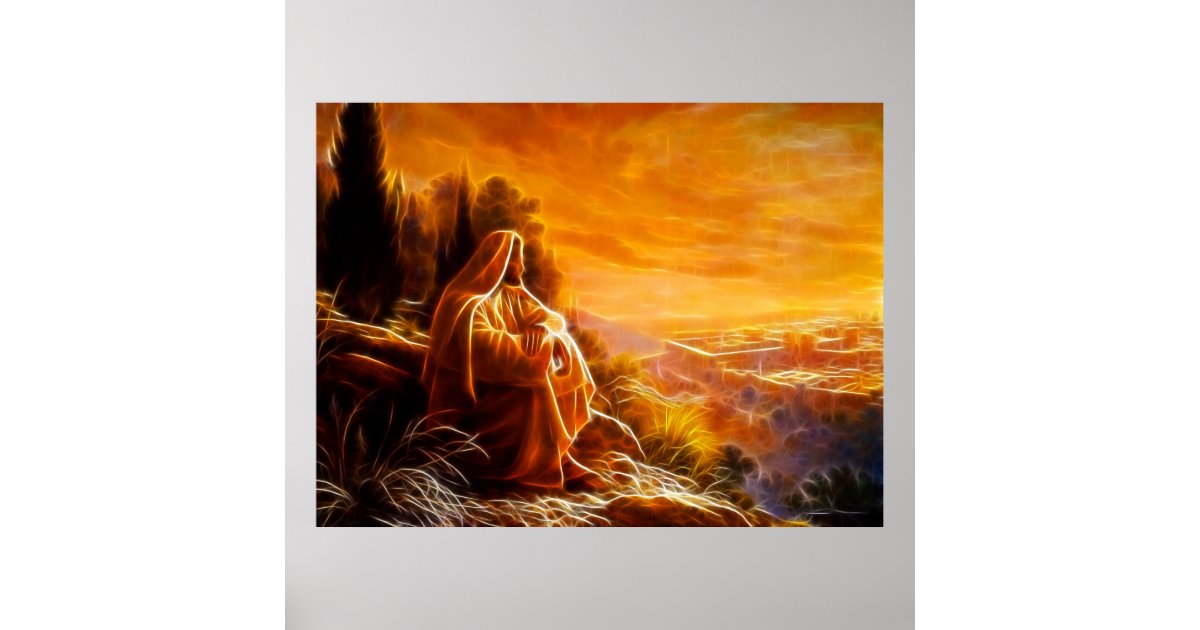 Jesus Thinking About People (You) Poster | Zazzle