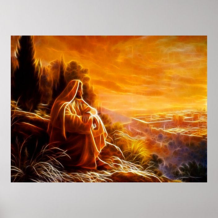 Jesus Thinking About People (You) Poster | Zazzle.com