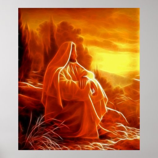 Jesus Thinking About You Poster | Zazzle