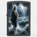 Jesus Walking on Water: Calm Sky Zippo Lighter | Zazzle