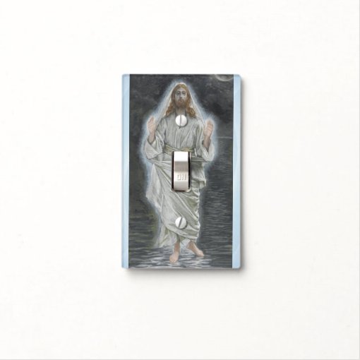 Jesus walks on the sea light switch cover | Zazzle