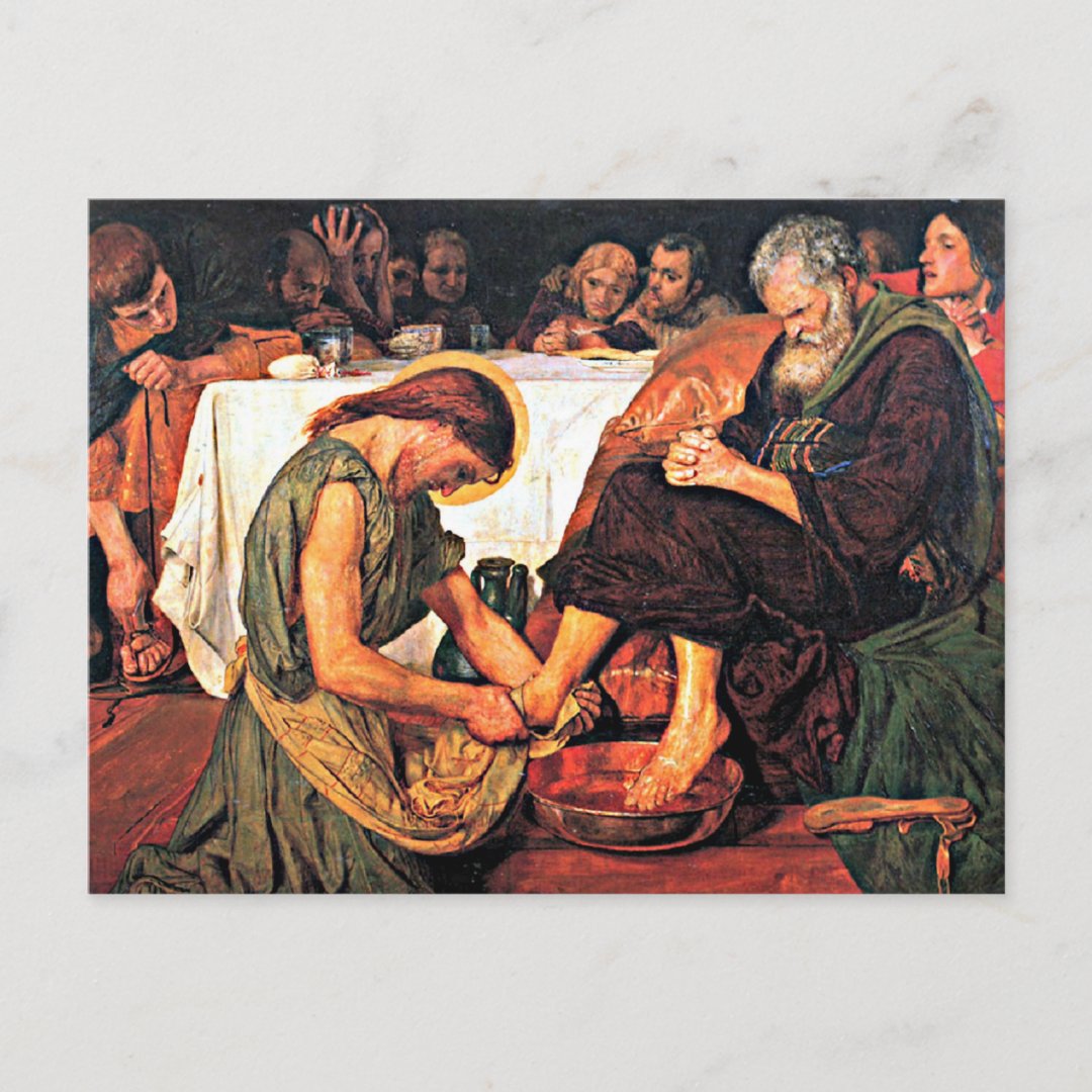 Jesus Washing Peter's Feet Postcard | Zazzle