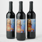 Jesus wine bottle wine label | Zazzle