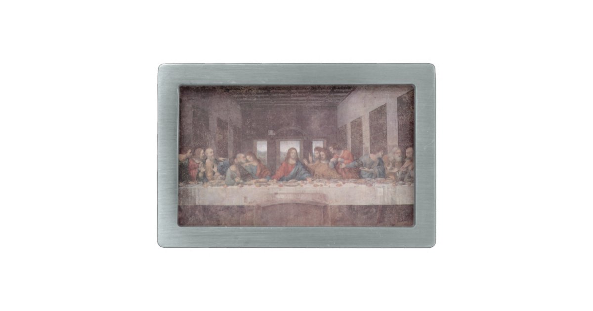 Jesus "Yeshua" The Last Supper, Leonardo da Vinci Belt Buckle | Zazzle