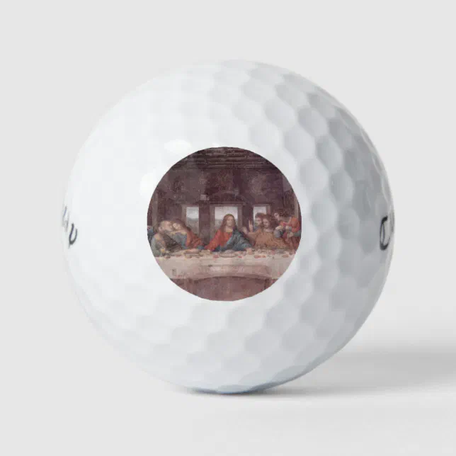 Jesus "Yeshua" The Last Supper, Leonardo da Vinci Golf Balls | Zazzle