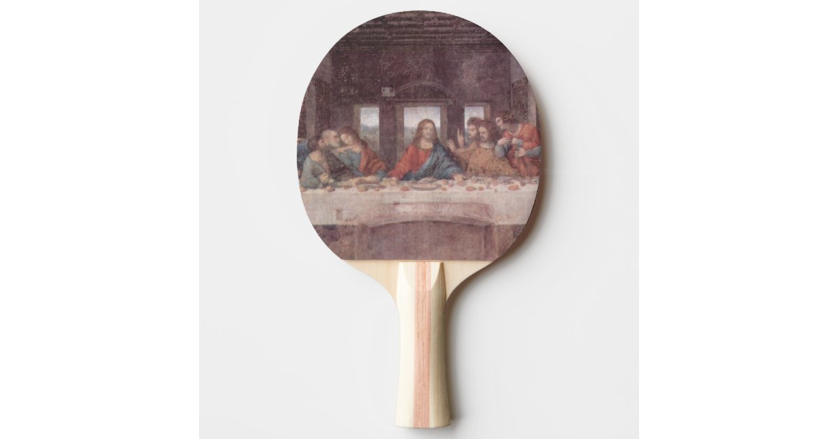 Jesus "Yeshua" The Last Supper, Leonardo da Vinci Ping Pong Paddle | Zazzle