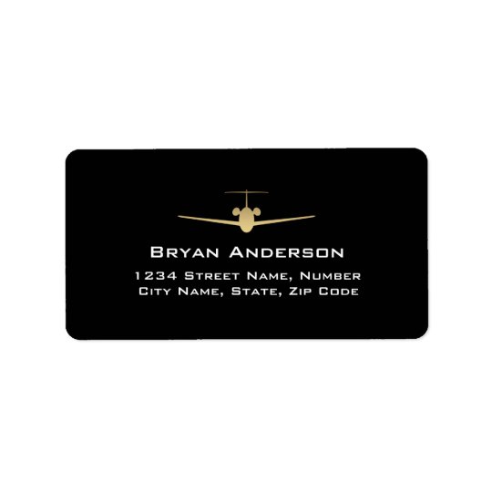 Jet Airplane Address Label | Zazzle.com