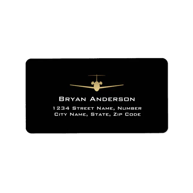 Jet Airplane Address Label | Zazzle