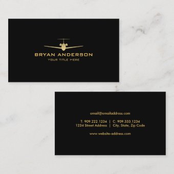 Jet Airplane Business Card | Zazzle
