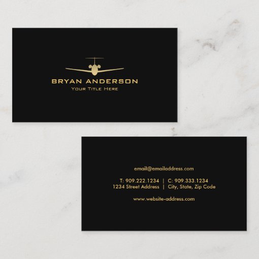 Jet Airplane Business Card | Zazzle