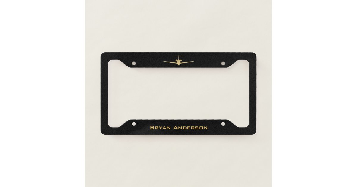 Jet-Airplane Licence Plate Frame | Zazzle