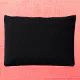 Jet Black Solid Color Accessory Pouch | Zazzle