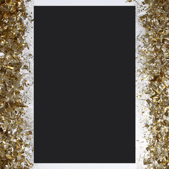 Jet Black Solid Color Flyer | Zazzle