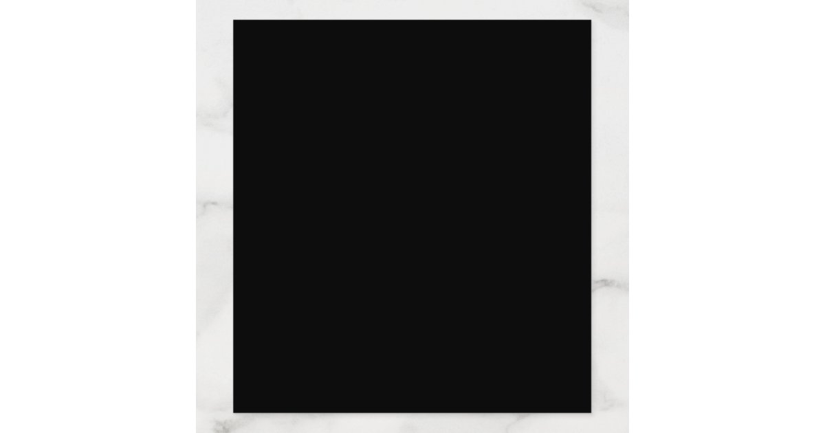 Jet Black Solid Color Simple Minimalist Envelope Liner | Zazzle
