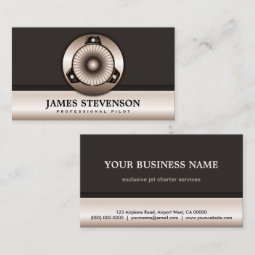 Jet Charter Professional Pilot Business Cards | Zazzle