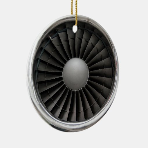 Jet Engine Turbine Fan Ceramic Ornament | Zazzle
