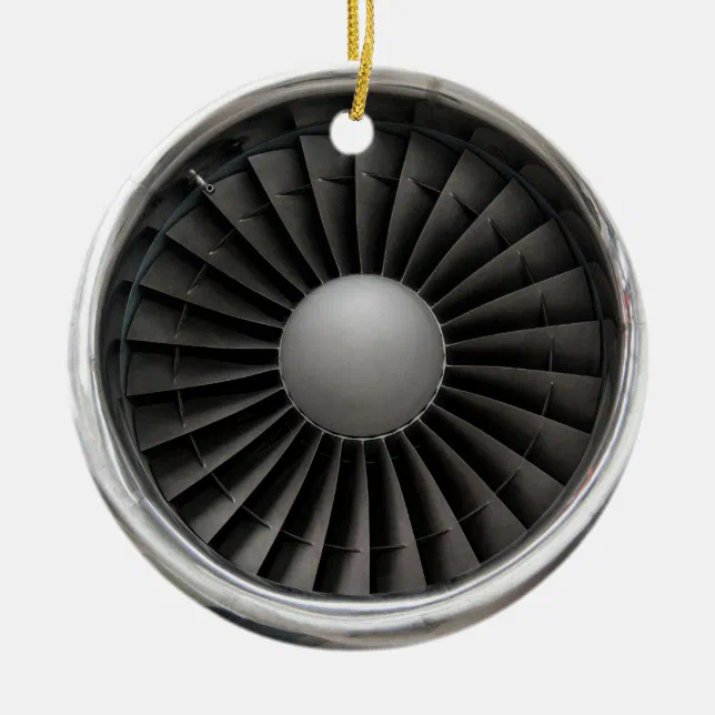 Jet Engine Turbine Fan Ceramic Ornament | Zazzle