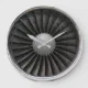 Jet Engine Turbine Fan Large Clock | Zazzle