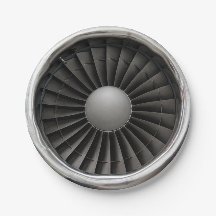 Jet Engine Turbine Fan Paper Plates | Zazzle.com