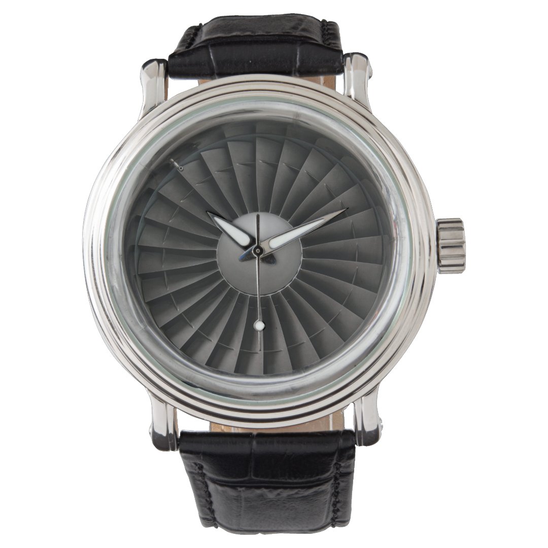 Jet Engine Turbine Fan Watch | Zazzle