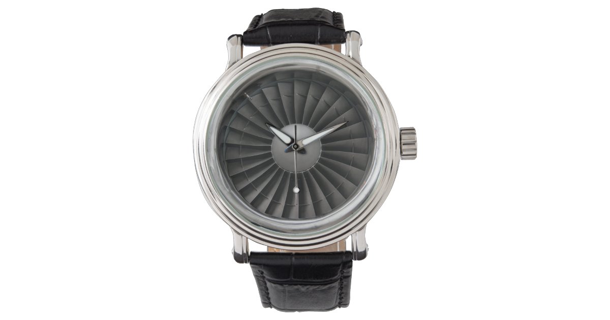 Jet Engine Turbine Fan Watch | Zazzle