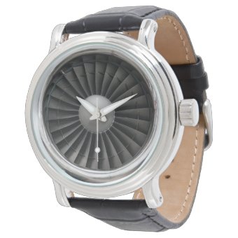Jet Engine Turbine Fan Watch | Zazzle