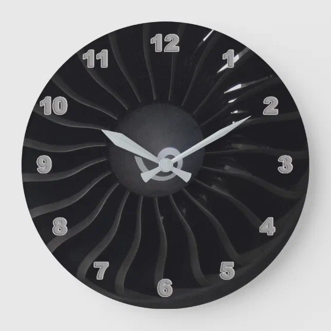 Jet Engine Wall Clock | Zazzle