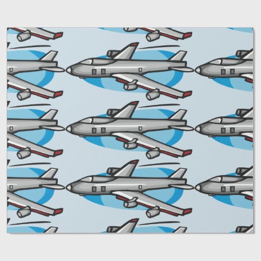 Jet Plane Wrapping Paper | Zazzle