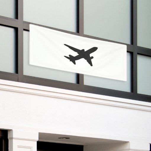 Jet Silhouette Banner | Zazzle