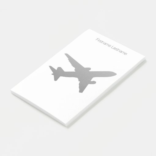 Jet Silhouette Post-it Notes | Zazzle