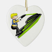 Jet ski fan ceramic ornament | Zazzle
