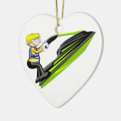 Jet ski fan ceramic ornament | Zazzle