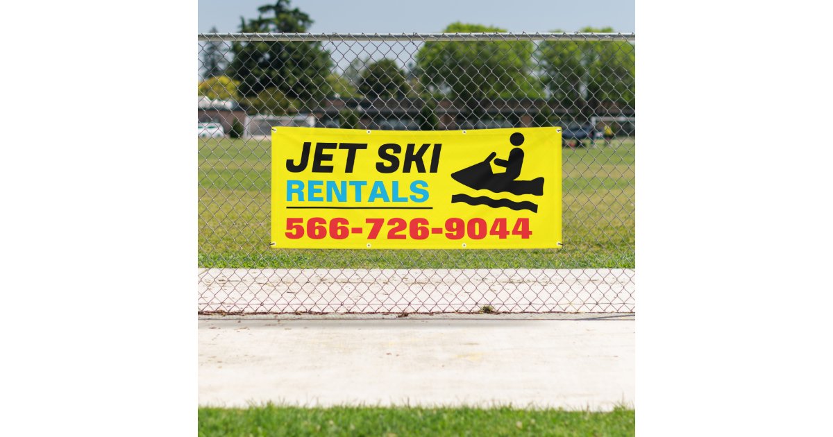 Jet Ski Rental Custom Banner | Zazzle