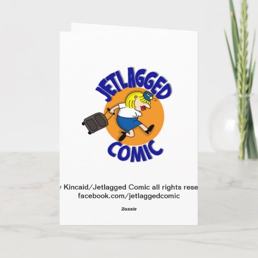 Jetlagged Comic Greeting Card—Lavatories Card | Zazzle