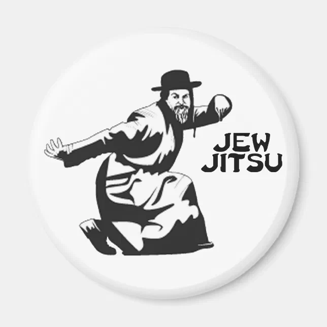 Jew Jitsu Magnet | Jewish Bar Mitzvah Gifts | Zazzle